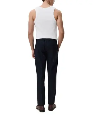 LES DEUX Brushed Twill Straight Fit Suit Pants