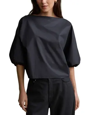 Jenni Kayne Float Cotton Dolman Sleeve Top - Black