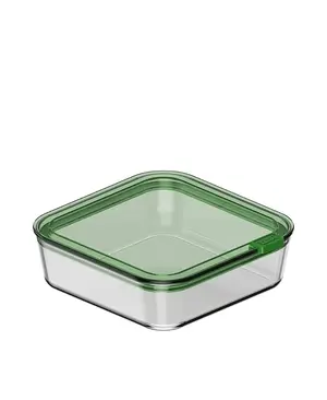 CLIIK Stack Medium Glass Food Storage Container - Green