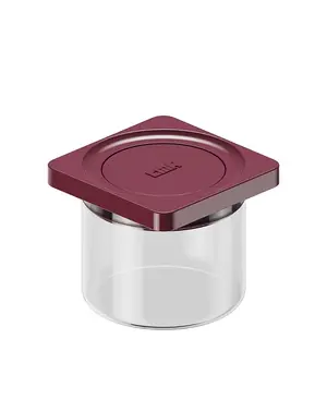 CLIIK Press Glass Small Food Storage Container - Maroon
