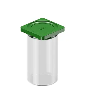 CLIIK Press Glass Medium Food Storage Container Green