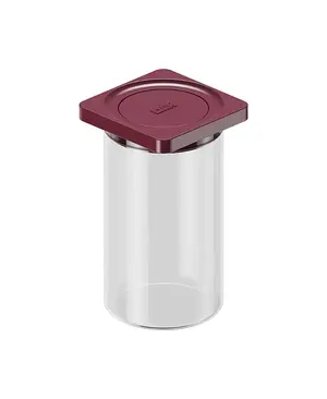 CLIIK Press Glass Medium Food Storage Container - Maroon