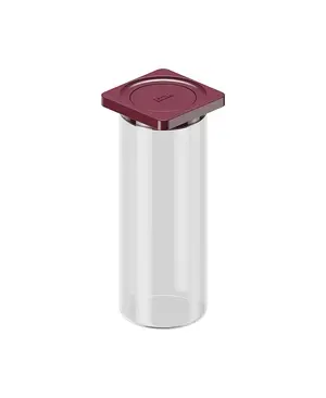 CLIIK Press Glass Large Food Storage Container - Maroon