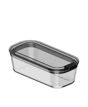 CLIIK Stack Small Glass Food Storage Container - Black