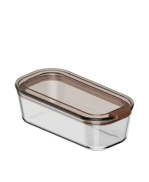 CLIIK Stack Small Glass Food Storage Container - Brown