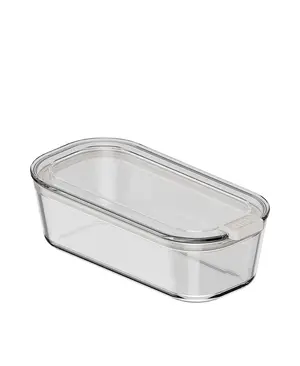 CLIIK Stack Small Glass Food Storage Container - Cream