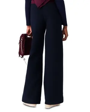 Maje Piponette Tweed Flared Trousers