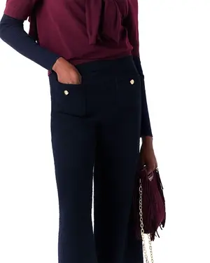 Maje Piponette Tweed Flared Trousers