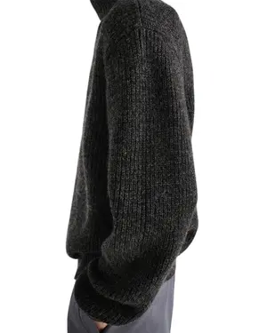 LEMAIRE High Neck Cable Knit Sweater