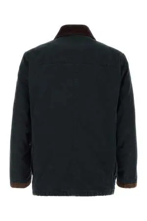 FAY Navy Cotton Padded Jacket - Blue