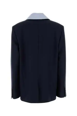 Miu Miu Navy Wool Blazer