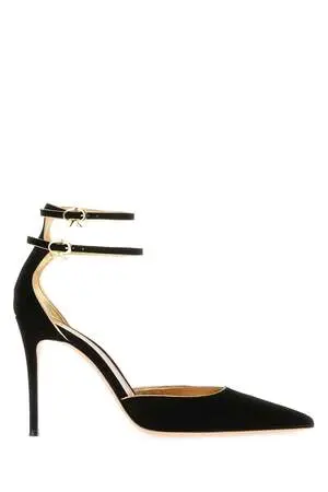 GIANVITO ROSSI Suede Ivette Pumps - Black