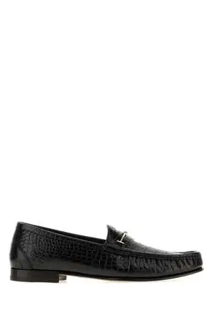 TOM FORD Leather Loafers - Black