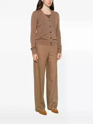 Max Mara Logo-embroidered V-neck Cardigan