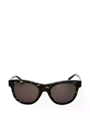Dkny Tortoiseshell-effect Round-frame Sunglasses - Grey
