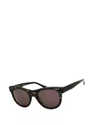 Dkny Tortoiseshell-effect Round-frame Sunglasses