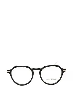 CUTLER & GROSS Round-frame Glasses - Black