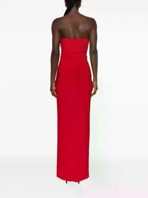 Norma Kamali Strapless Maxi Dress - Red