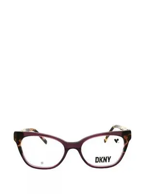 Dkny Cat-eye Tortoiseshell-effect Glasses - Purple