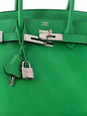 Hermès Birkin Handbag Bamboo Clemence With Palladium Hardware 30 Satchel