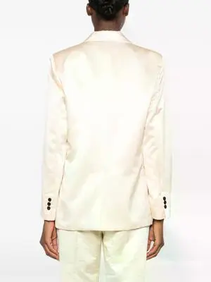 FORTE_FORTE Double-breasted Satin Blazer