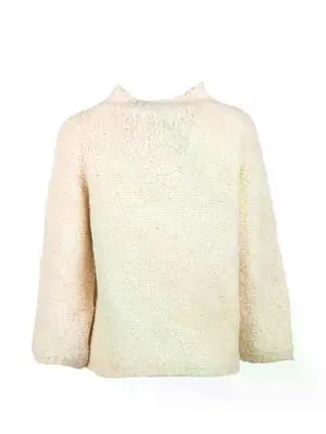VICARIO CINQUE Bouclé-knit Raglan-sleeve Sweater