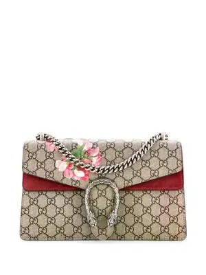 Gucci Dionysus Bag Blooms Print Gg Coated Canvas Small Shoulder Bag