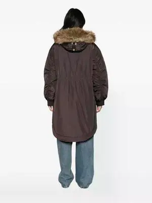 Liu Jo Fur-trim Zip-up Coat