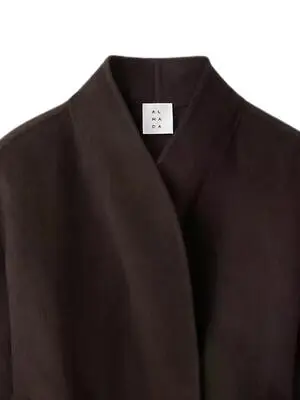 Almada Label Noorie Doublé Belted Shawl-collar Jacket - Brown