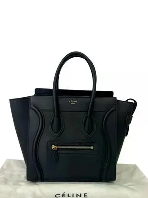 Celine 2016 Micro Calfskin Luggage Tote Bag