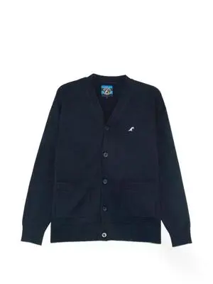 AGNES B. Dino-embroidered Cardigan - Blue