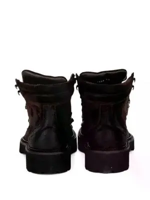 FRANCO FEDELE Lace-up Suede-finish Boots