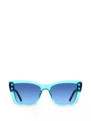 Dkny Geometric-frame Sunglasses - Blue