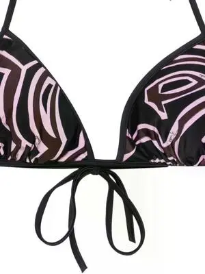Emilio Pucci Labirinto-print Bikini Top