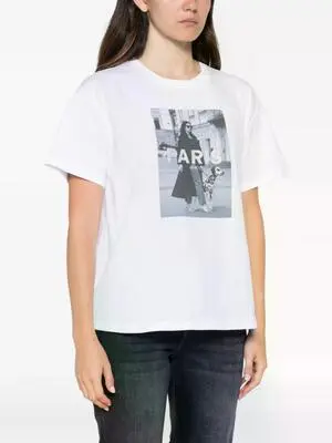 Liu Jo Ecs Rhinestone-embellished Graphic-print T-shirt