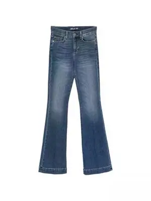 Liu Jo Whiskered Flared-leg Jeans - Blue