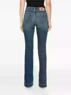 Liu Jo Whiskered Flared-leg Jeans