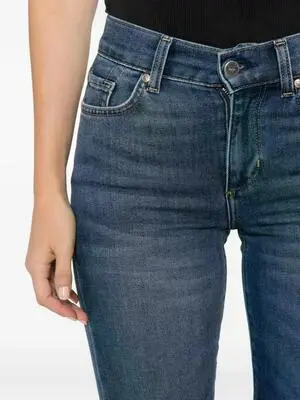 Liu Jo Whiskered Flared-leg Jeans