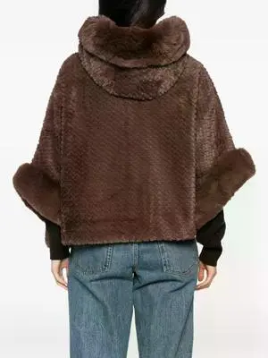 Liu Jo Faux-fur Hooded Cape