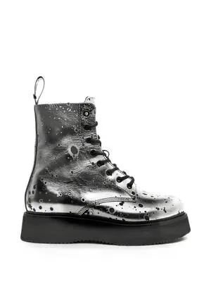 HTC LOS ANGELES Army Moon Lace-up Boots