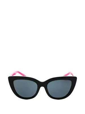 FILA Logo-detail Cat-eye Sunglasses - Black