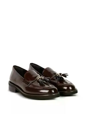 LUCA GROSSI Tassel-detail Calf Leather Loafers