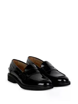 FRANCO FEDELE Polished-finish Penny Loafers