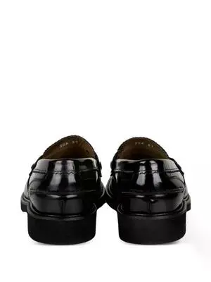 FRANCO FEDELE Polished-finish Penny Loafers