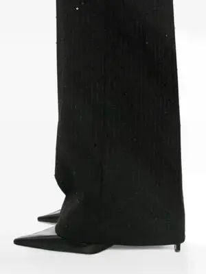 Ermanno Scervino Sequin-embellished Pinstripe Trousers