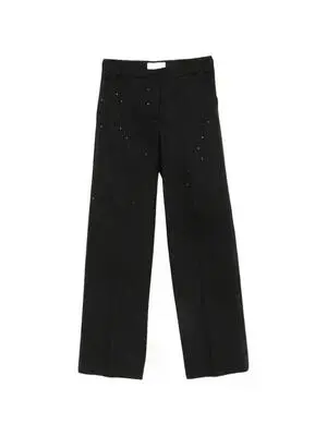 Ermanno Scervino Sequin-embellished Pinstripe Trousers