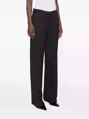 Ermanno Scervino Sequin-embellished Pinstripe Trousers