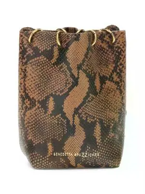 Benedetta Bruzziches Doudou Petite Snake-effect Bucket Bag