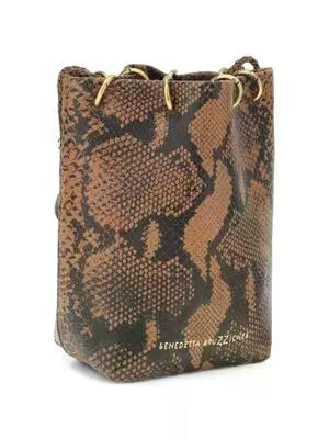 Benedetta Bruzziches Doudou Petite Snake-effect Bucket Bag