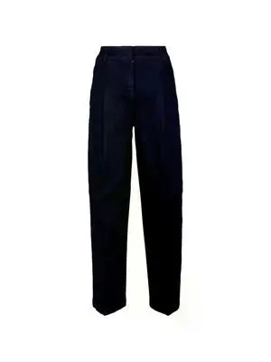 VIA MASINI 80 Pleated Wide-leg Jeans